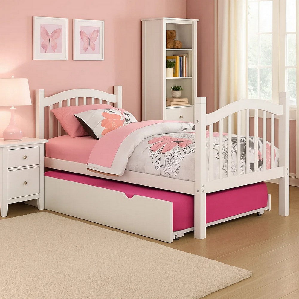 Buy Trundle Twin Cut Out White | Free Shipping – Casagear