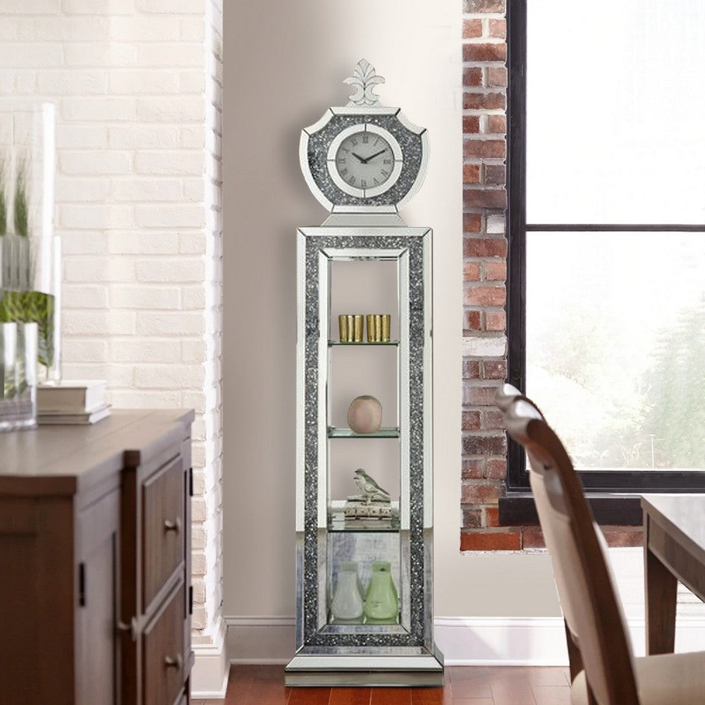 Buy Silver Grandfather Clock with 4 Compartments | BBB Accredited ...