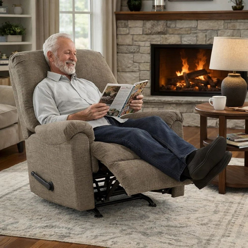 Shop Ashley Ead Manual Rocker Recliner Nutmeg | Free Shipping – Casagear