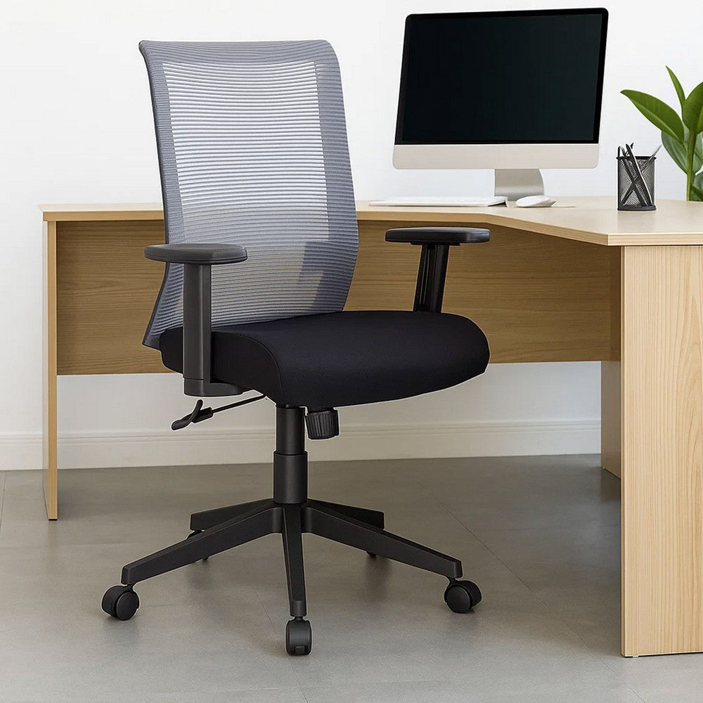 Buy Rolling Task Chair Gray Synchro-Tilt Gas Lift | 30 Day Returns ...