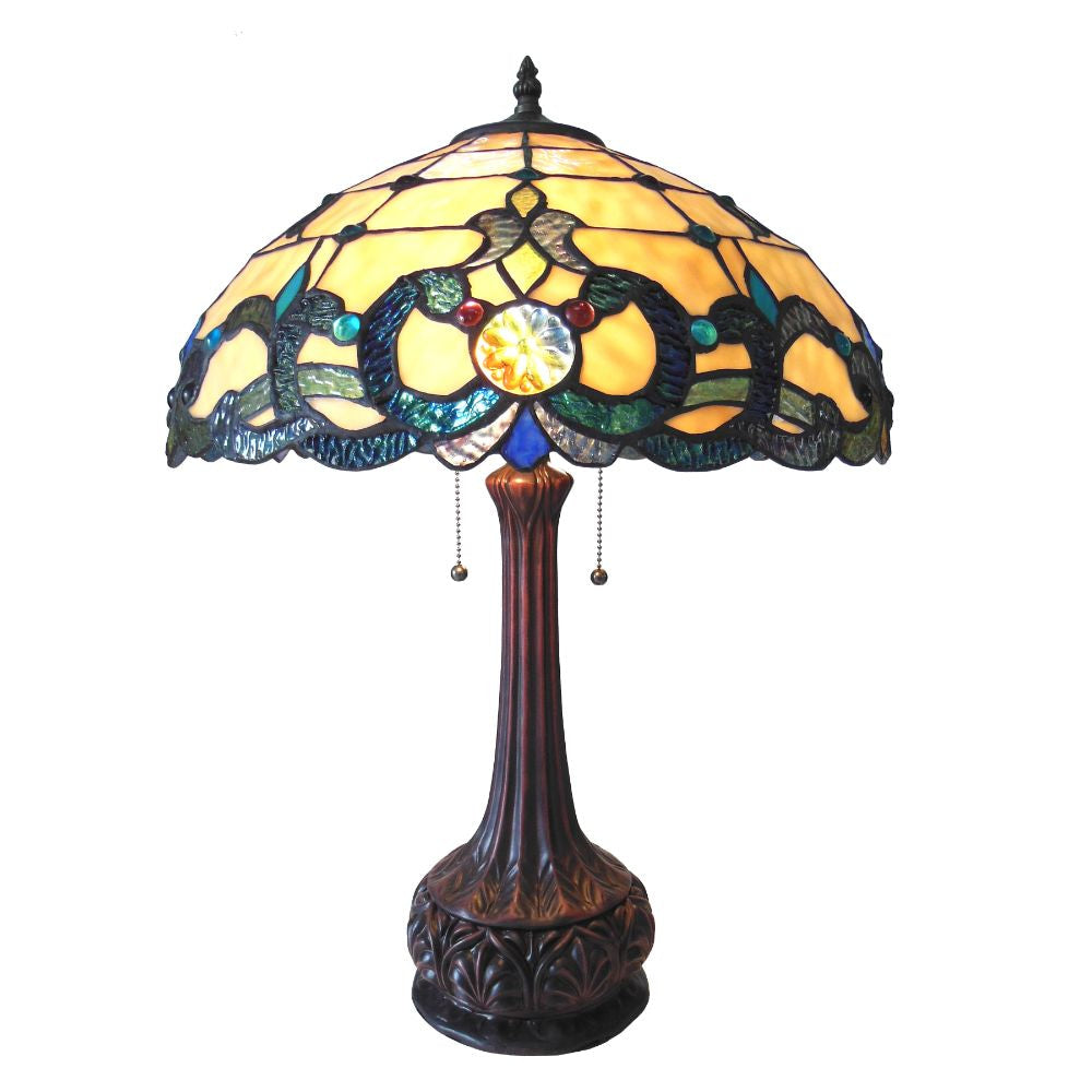 Buy Tiffany 2 Light Victorian Table Lamp 18 Inch Shade | BBB Accredited ...