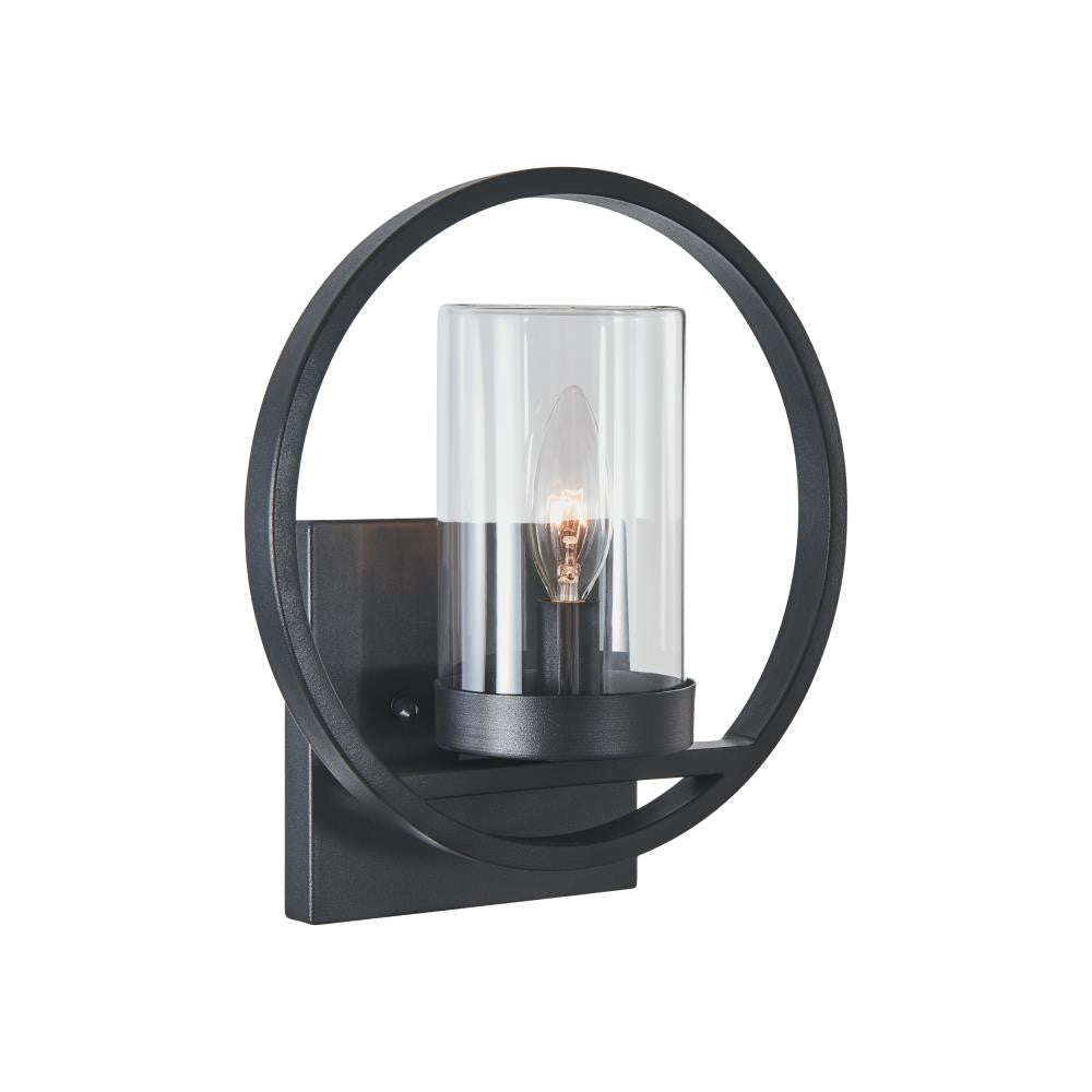 Buy JOSEPH 1 Light Black Outdoor Wall Sconce 11 Inch Tall | BBB ...