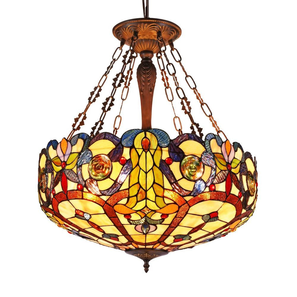 Buy HALINA 4 Light Inverted Ceiling Pendant 24 Inch Shade | Free Shipping