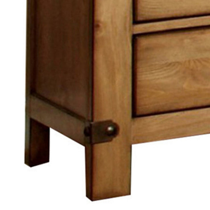 Buy Pioneer Cottage Night Stand, Weathered Elm Finish
