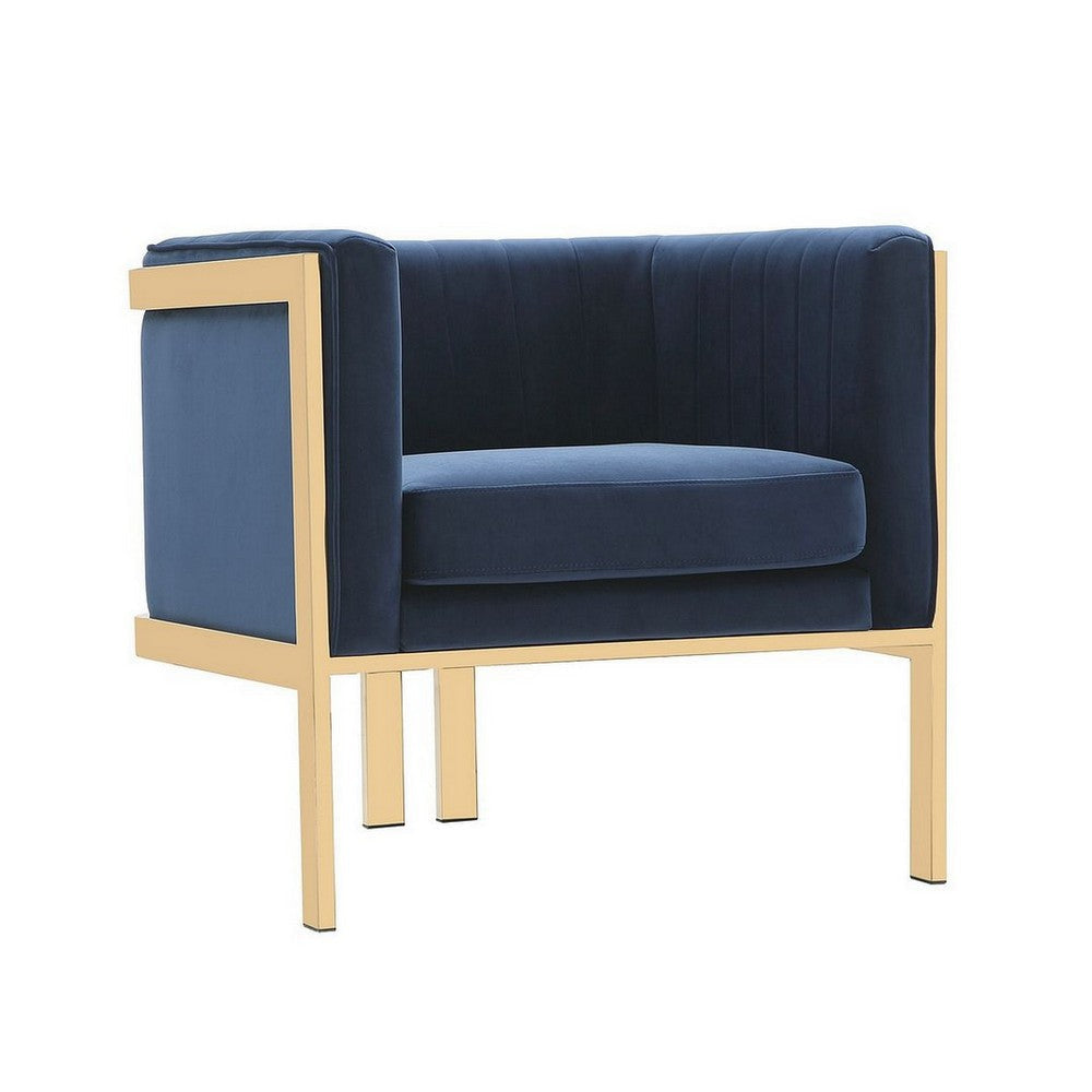 Buy Paramount Royal Blue Velvet Armchair | Best Prices – Casagear