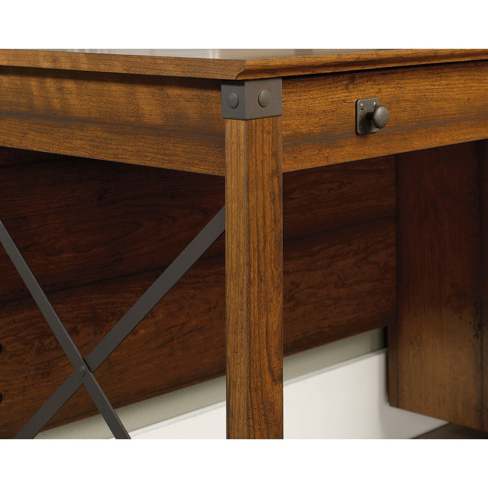 Buy Carson Forge Single Ped Desk Washington Cherry | 30 Day Returns ...