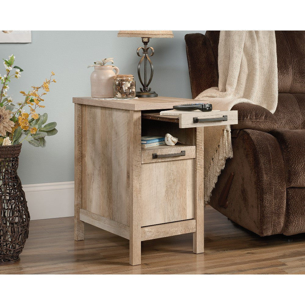 Buy Cannery Bridge Side Table with Drawers Lintel Oak | Free Shipping ...