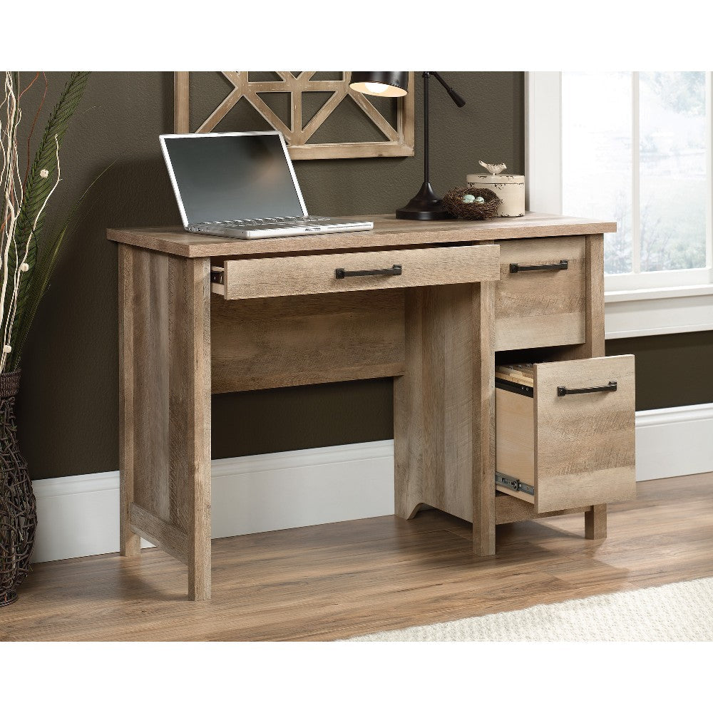 Buy Cannery Bridge Single Ped Desk Lintel Oak | Free Shipping – Casagear