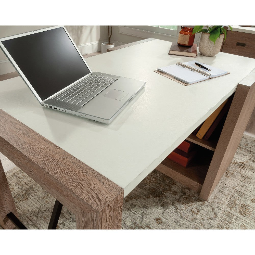 Buy Dixon City CE Computer Desk Bourbon Oak | Free Shipping – Casagear