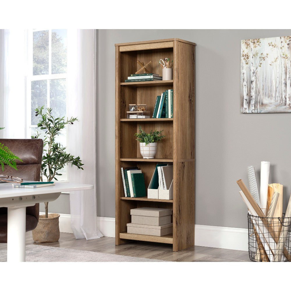 Buy Dover Edge 70" 5-Shelf Bookcase Toasted Oak | Free Shipping