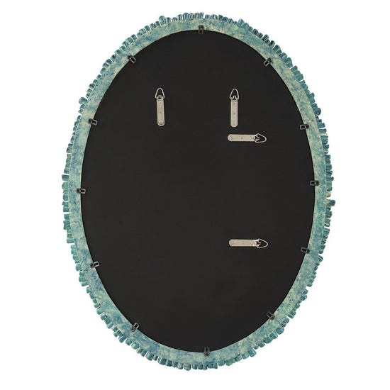 Buy Uttermost Bonaire Teal Blue Oval Mirror | Free Shipping – Casagear