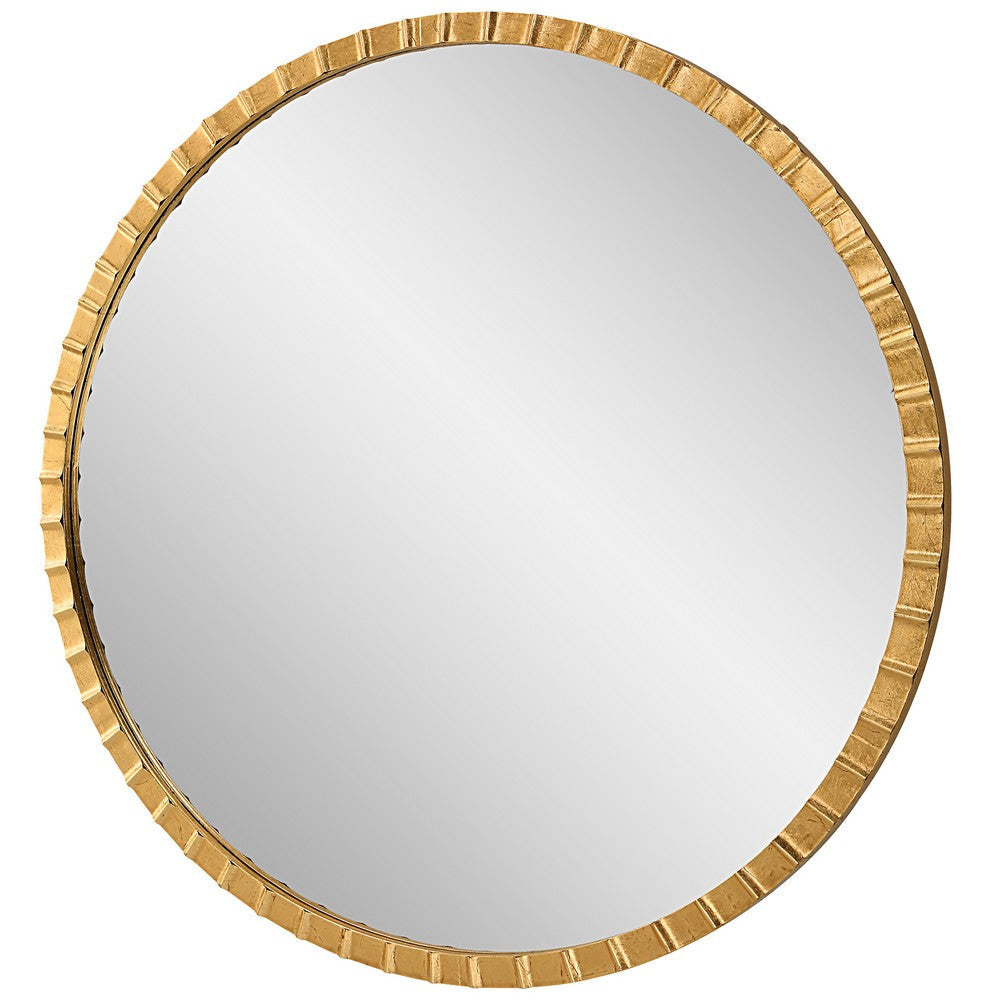 Buy Uttermost Dandridge Gold Round Mirror | Free Shipping – Casagear