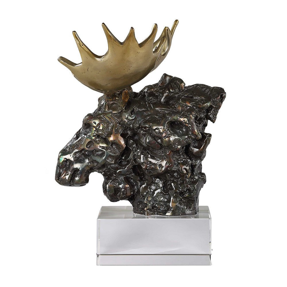 Buy Uttermost Moose Bust Bronze Sculpture | Free Shipping