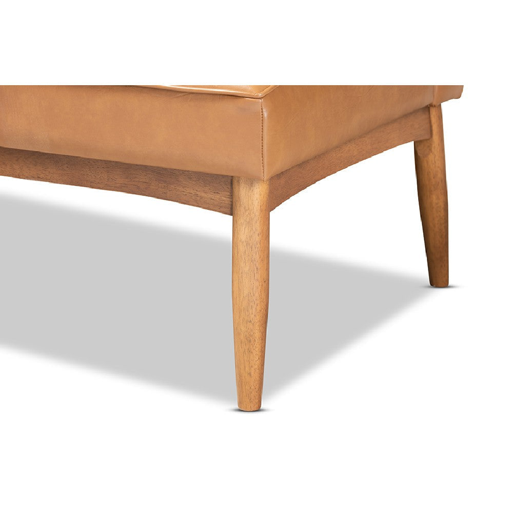 Buy Baxton Studio Tan Leather 3-Piece Dining Nook Set | Free Shipping ...