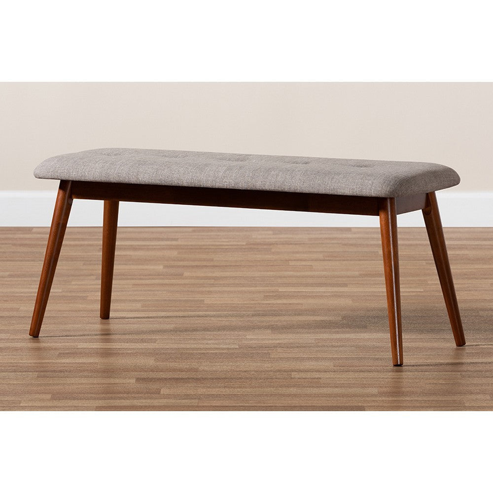 Buy Baxton Flora II Dining Bench Lt Grey | Free Shipping – Casagear