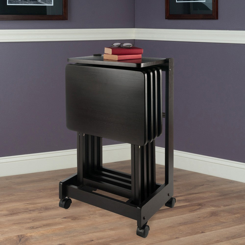 Buy Brienda Coffee 5-Pc Flip Top Snack Table Set | 30 Day Return – Casagear