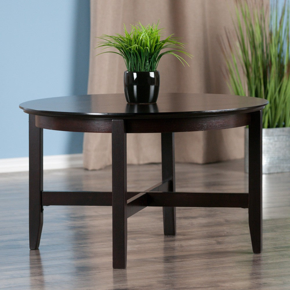 Buy Toby Espresso Round Coffee Table | Free Shipping – Casagear