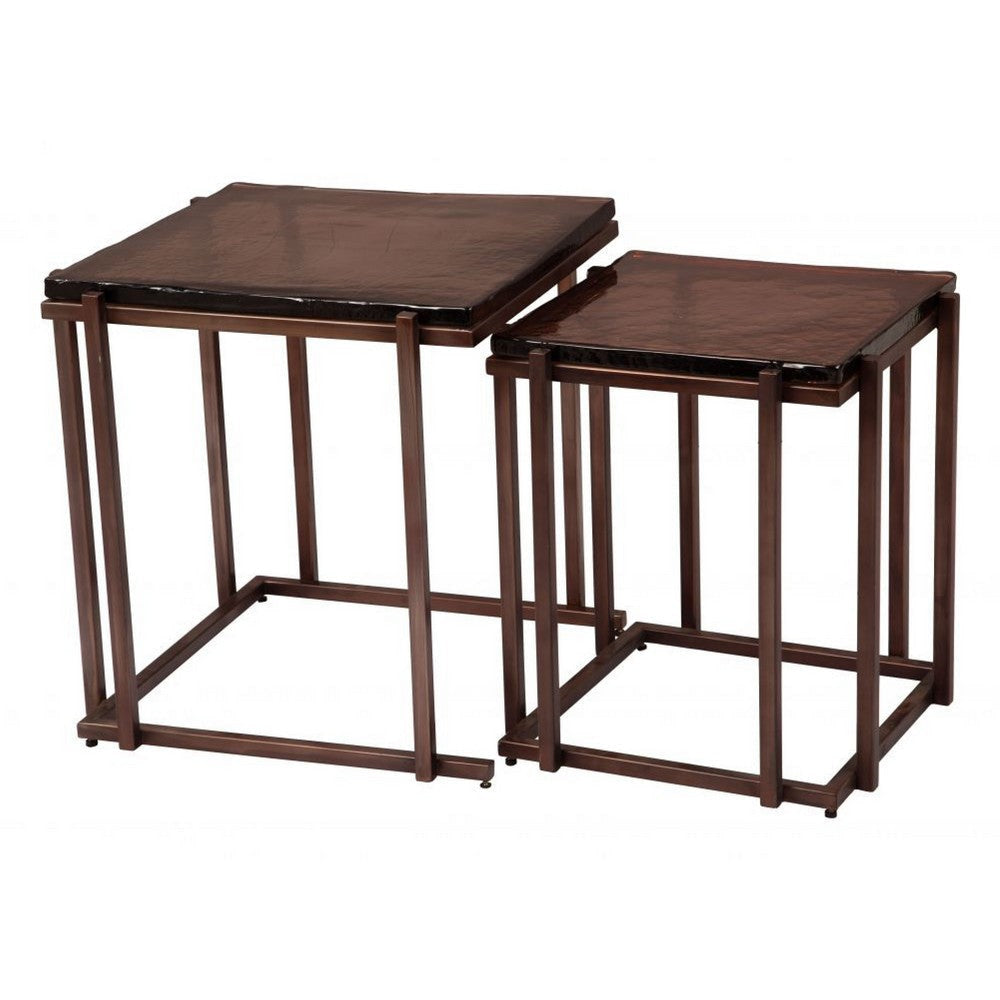 Buy Shimai Nesting Tables (2-Piece) Bronze | Best Prices – Casagear