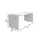 Buy Lulu 28 Inch Minimalist Computer Desk Console with Panel Legs, Pure ...