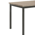 Buy Online Contemporary Metal Dining Table With Wooden Top, Gray ...