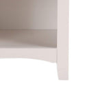 Buy Online Wooden Night Stand With Bottom Open Shelf, White From Casagear